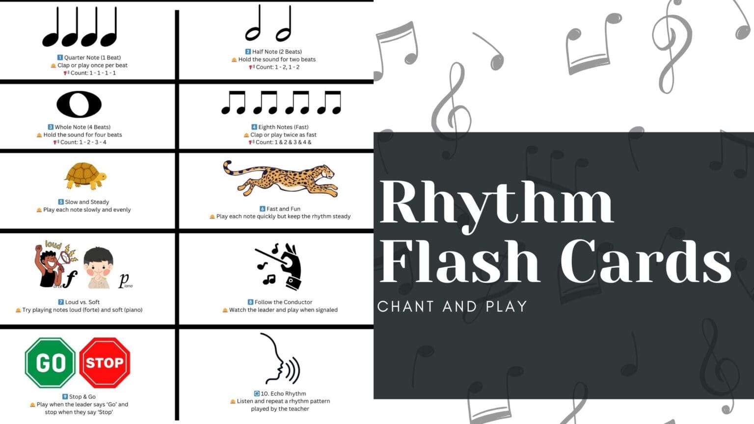 Rhythm Flash Cards - Chant And Play