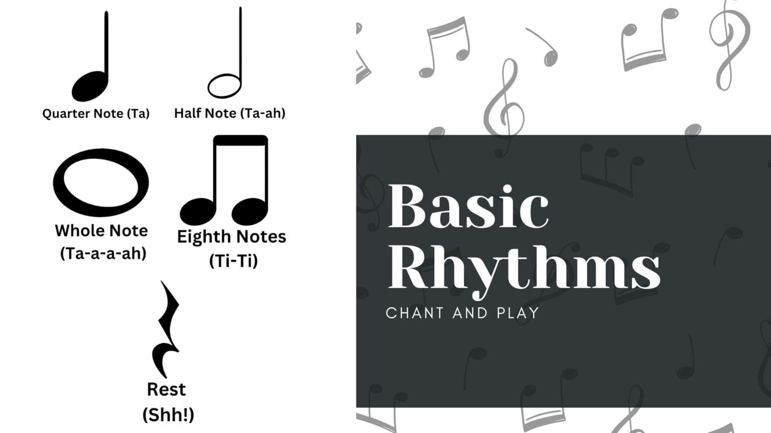 Rhythm Flash Cards - Chant And Play