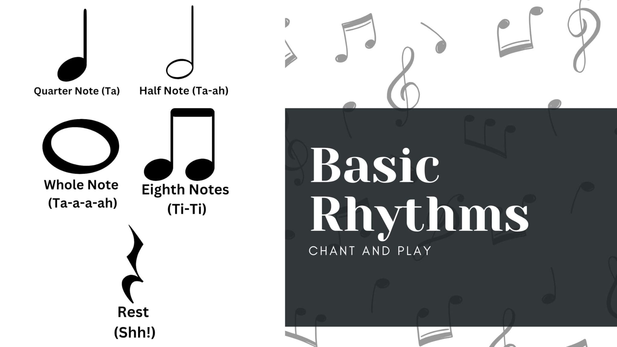 Rhythm Flash Cards - Chant And Play